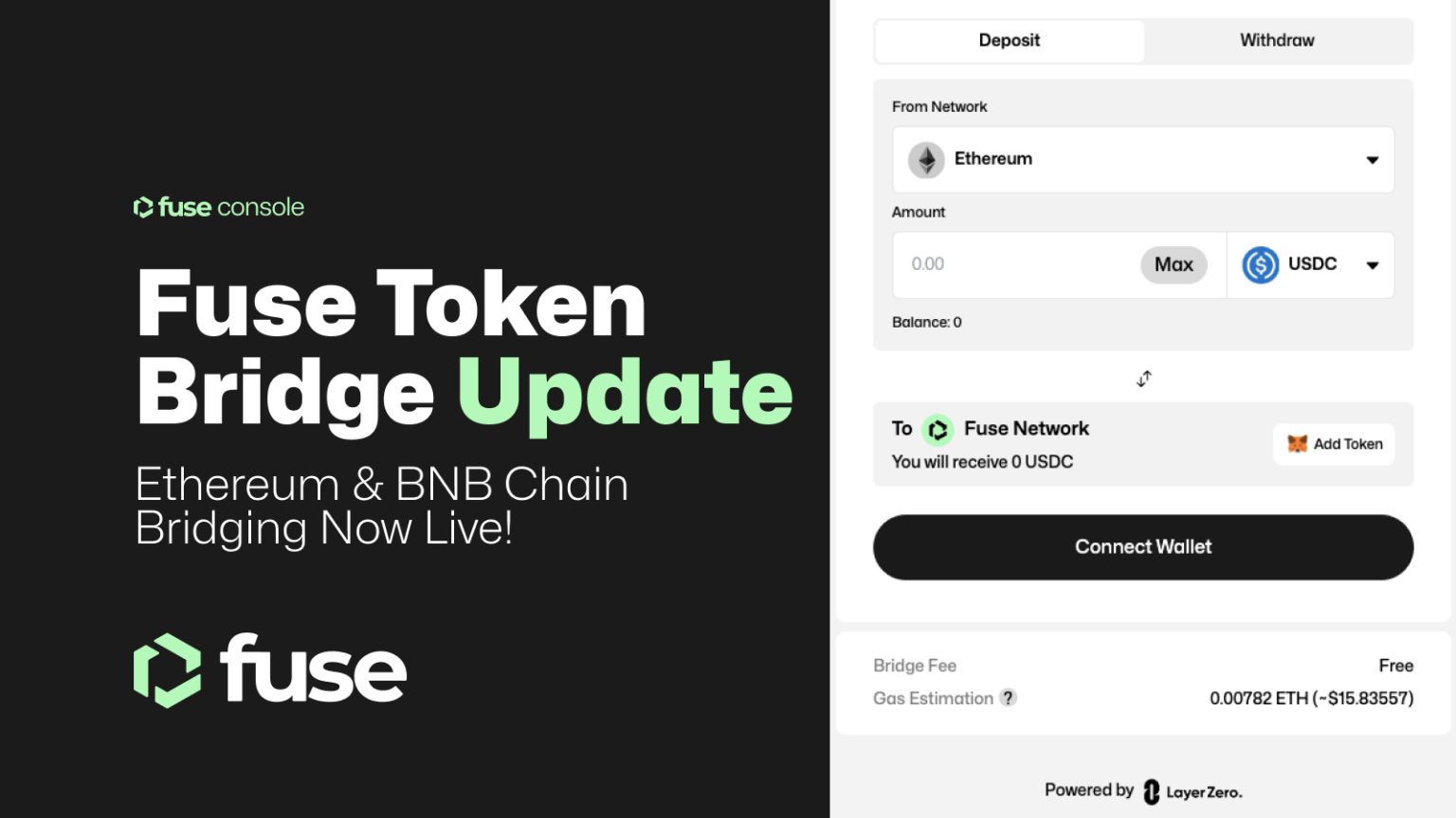Fuse Bridge Update: Ethereum & BNB Chain Bridge Now Live!